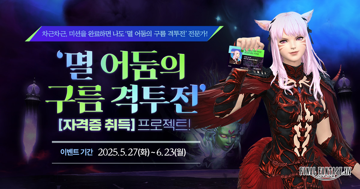 ‘멸 어둠의 구름 격투전’ 자격증 취득 프로젝트, 파이널판타지14